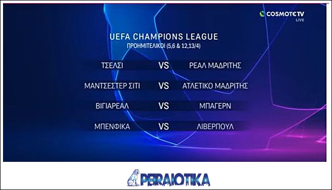 Champions League:Eγινε η κλήρωση δείτε τα ζευγάρια αναλυτικά των ...
